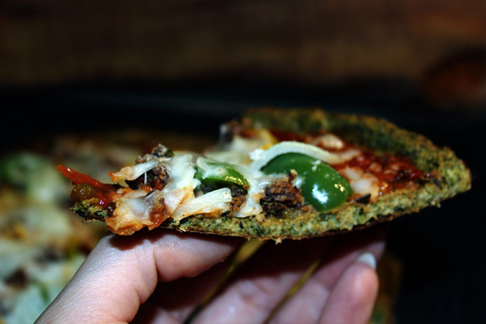 Low Carb Pizza – Green Crust Version - Anna Cooking Concept