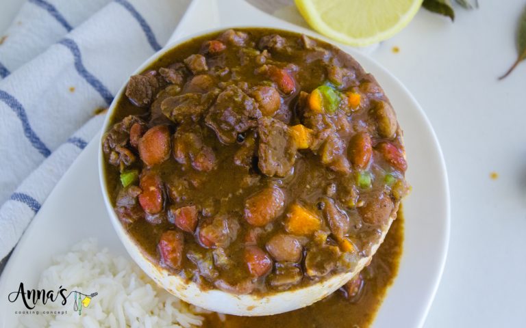 Pressure Cooker Easy Beef&Bean Stew - Anna Cooking Concept