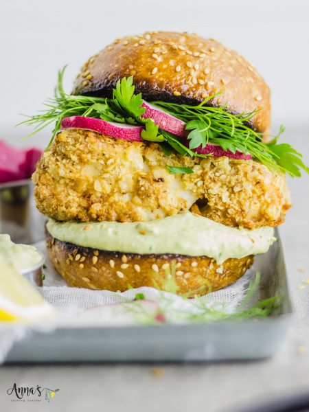 Healthy Breaded Fish Burger - Anna Cooking Concept