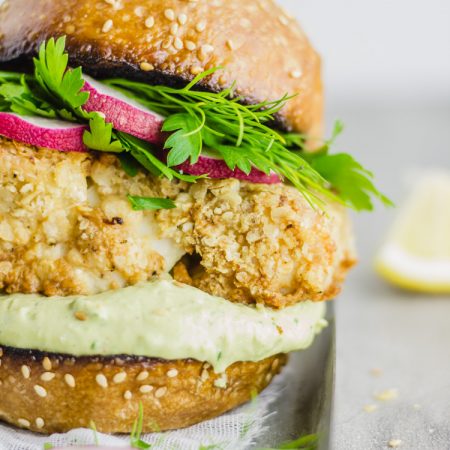 Healthy Breaded Fish Burger - annacookingconcept