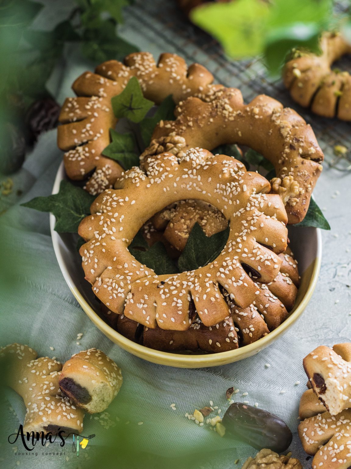 Aromatic Sweet Date Brioche “Maarouk” - Anna Cooking Concept
