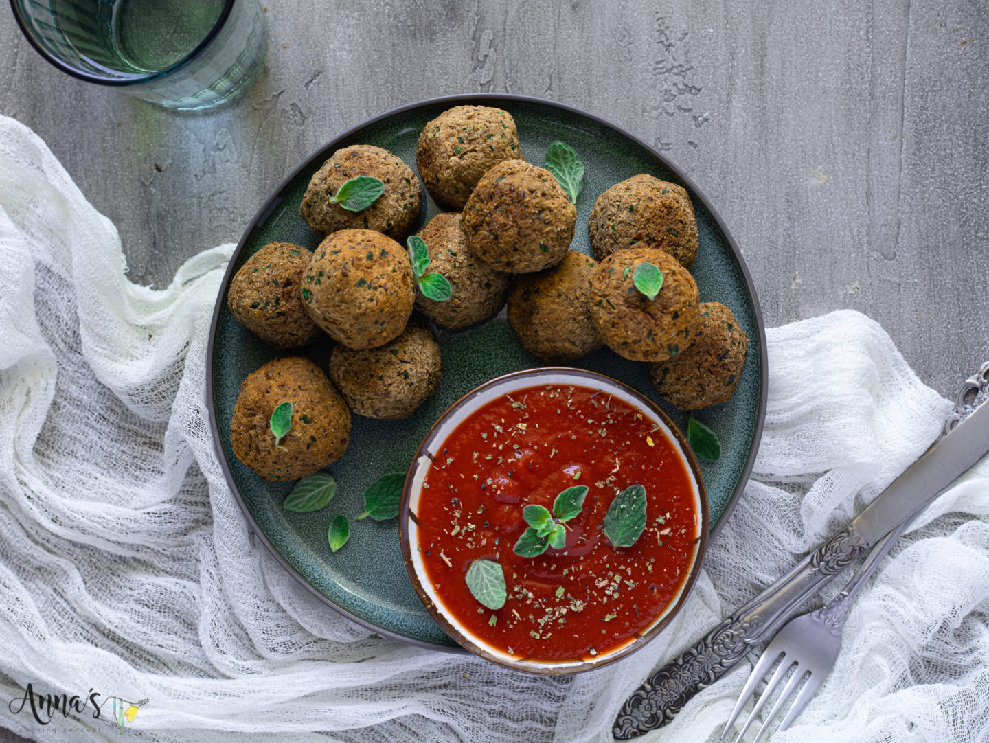 Vegan Meatless Meatballs - Anna Cooking Concept